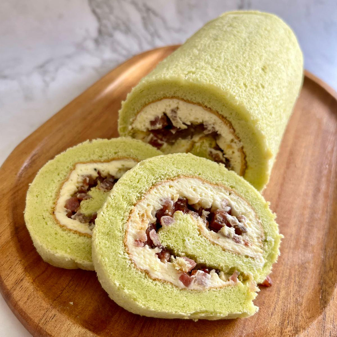Pandan Bakkwa Swiss Roll – Chop Hup Chong
